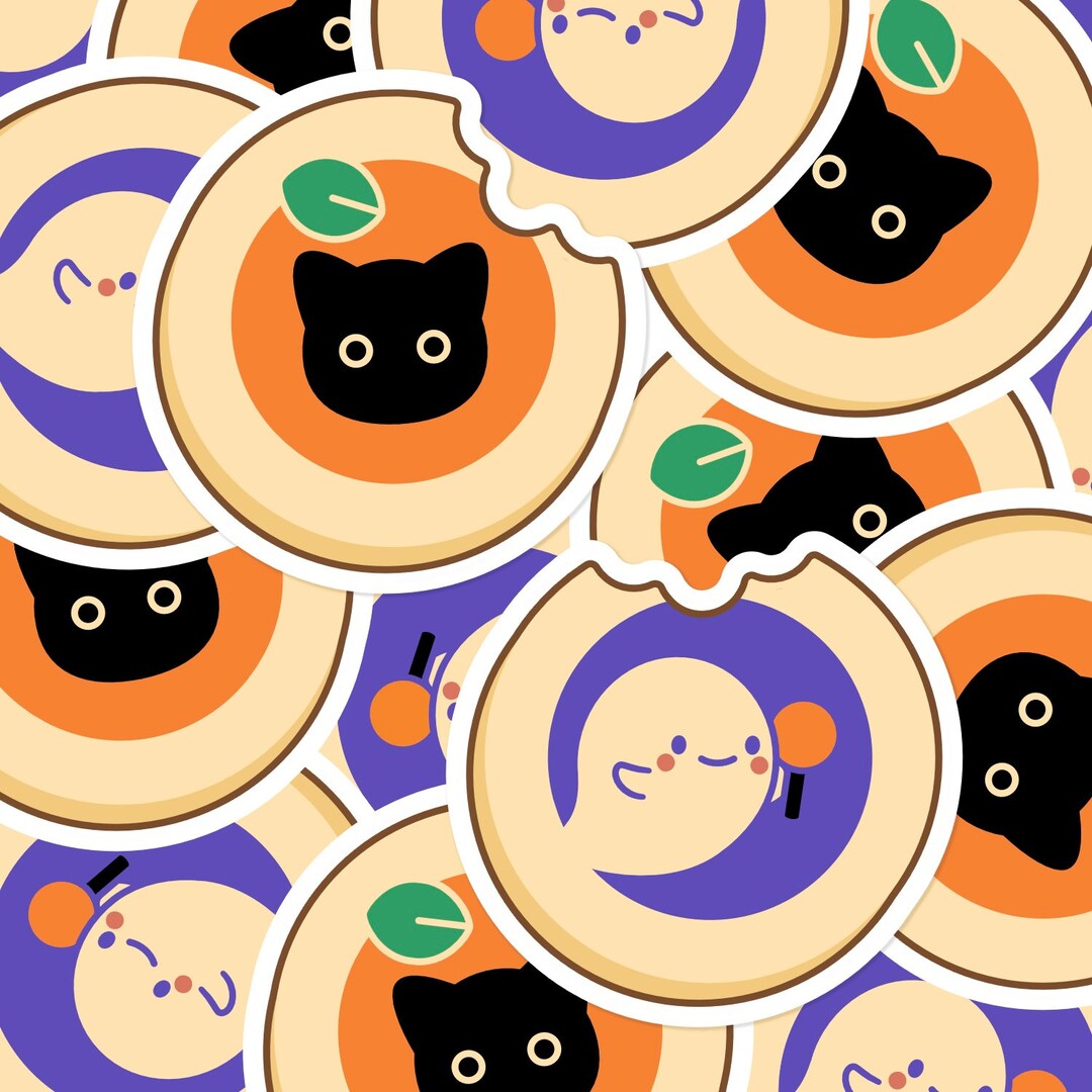 Spooky Sugar Cookie Stickers (ghost Army & Tangerine Kitty ...