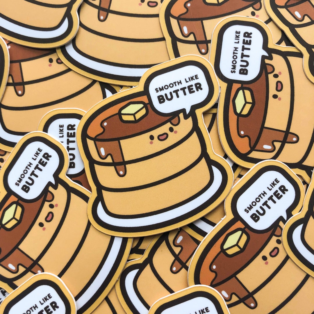 Butter Short Stack Sticker | Waterproof Sticker - Etsy