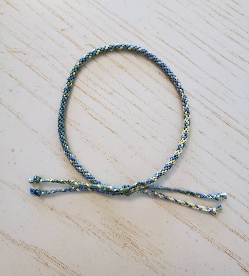 Tie Dye Adjustable String Friendship Bracelet, VSCO Girl Bracelet, Gift ...