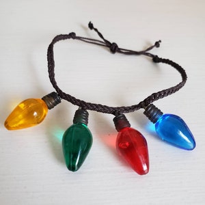 Christmas Lights Bracelet, Ugly Sweater Bracelet, Christmas Charm ...