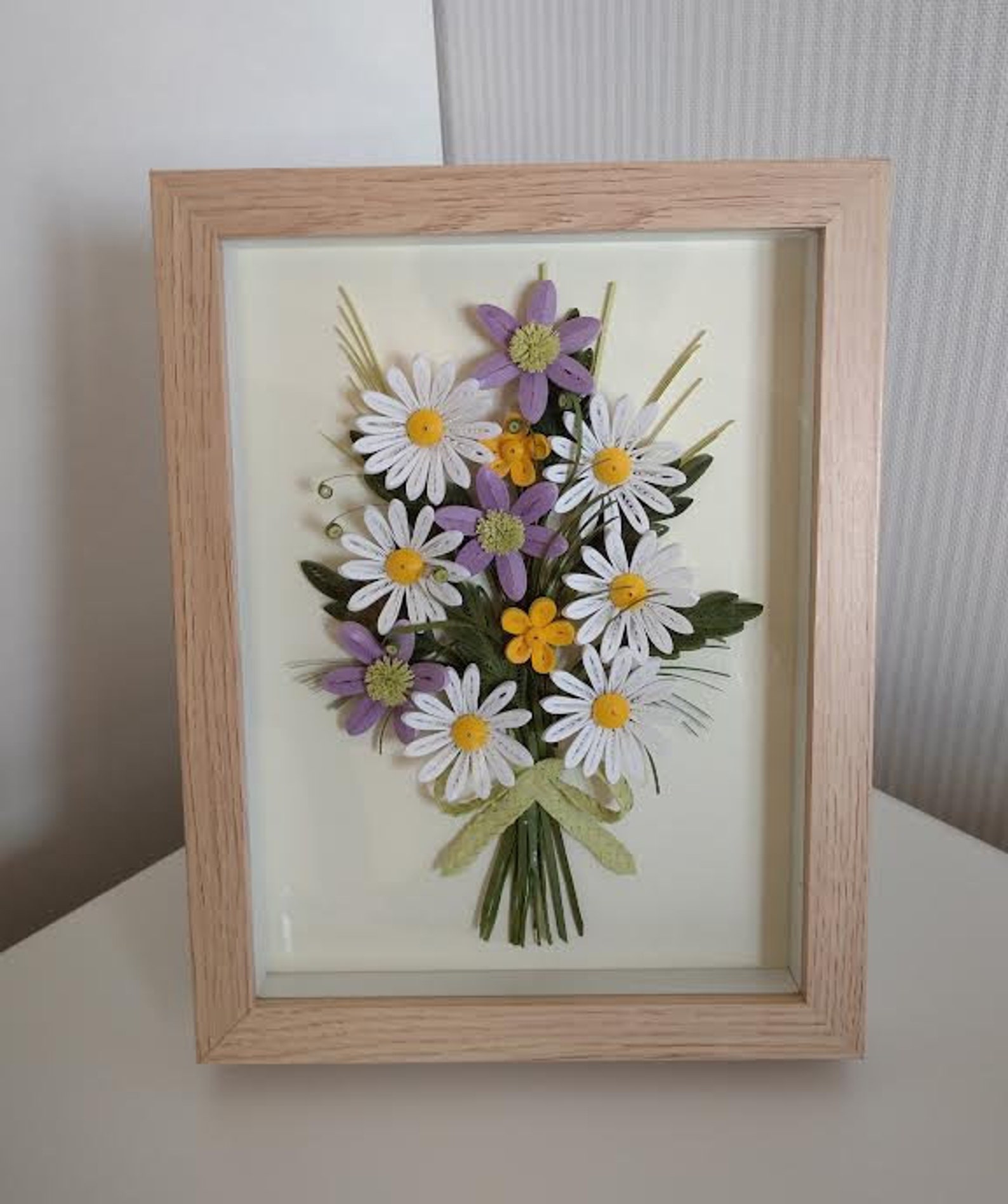 3D Quilling Wildflower Bouquet Daisies Buttercups - Etsy