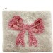 Preppy Coin Purse Beaded Bag Pink Bow Change Pouch, Cute Christmas ...