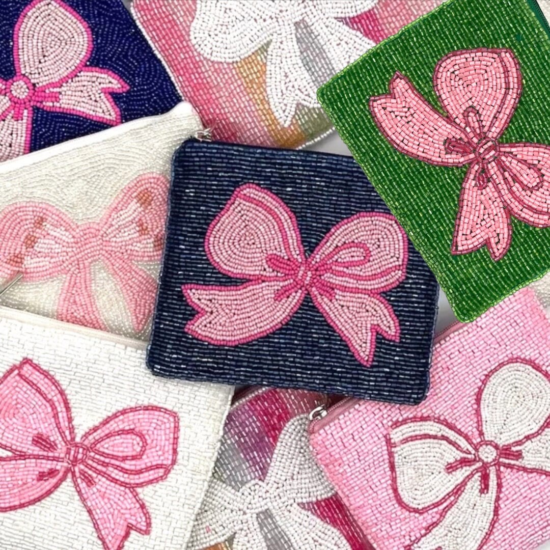 Preppy Coin Purse Beaded Bag Custom Purse Beaded Wallet Coin Pouch ...