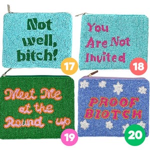 Turtle Time Coin Purse Housewives Merch Beaded Bags Custom RHONY Gifts ...