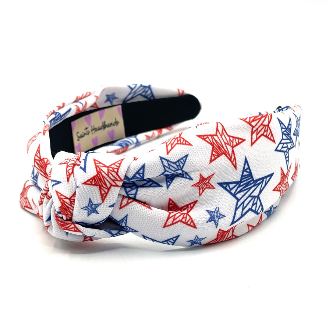 Patriotic Stars Headbands Women Fourth of July 4th Headbands Padded ...