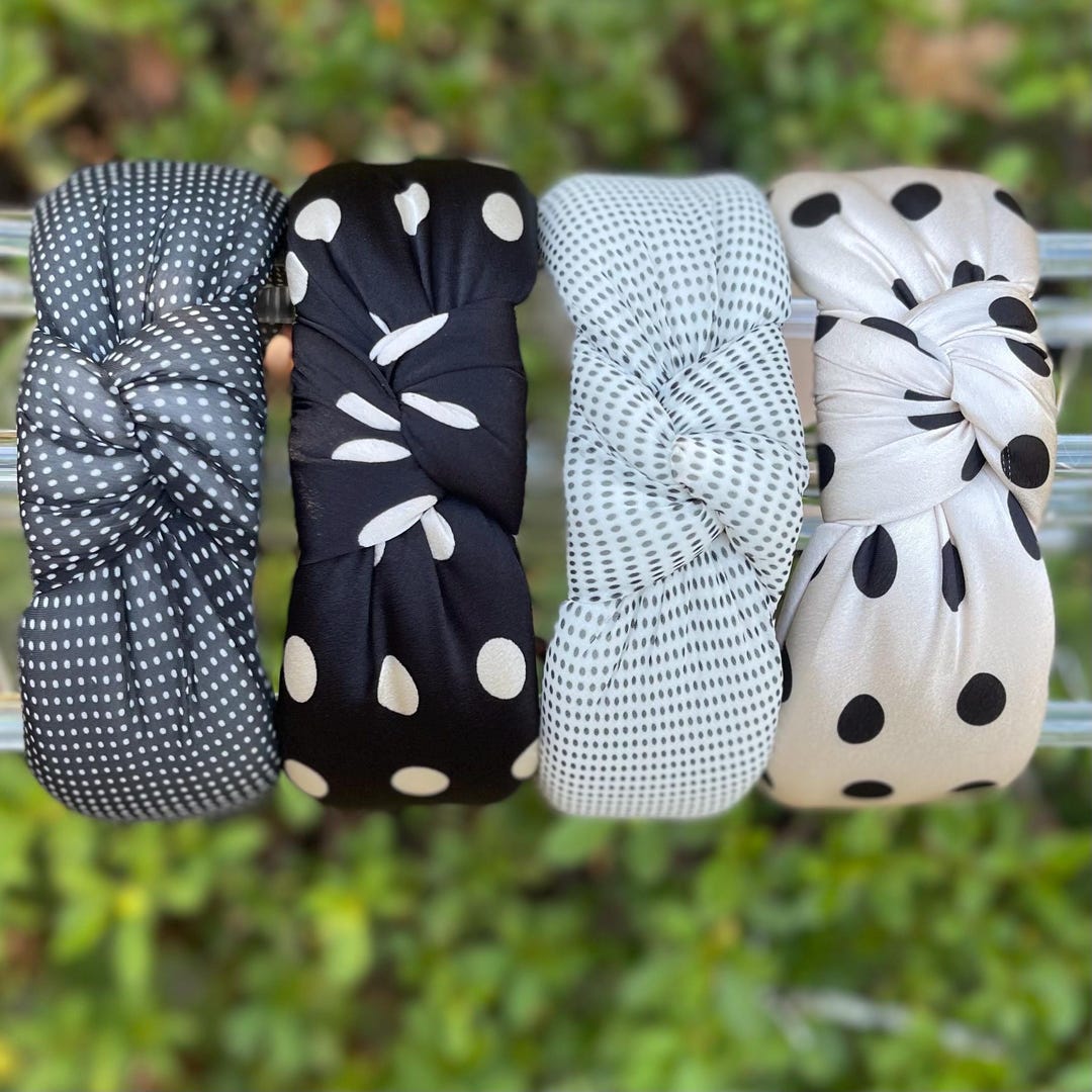 Polka Dot Headbands, Fall Fashion Hair Accessories for Women and Girls ...