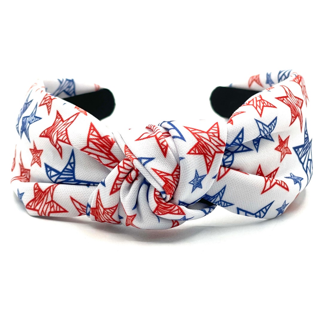 Patriotic Headbands Women USA Stars Headbands Girls Headbands Red White ...