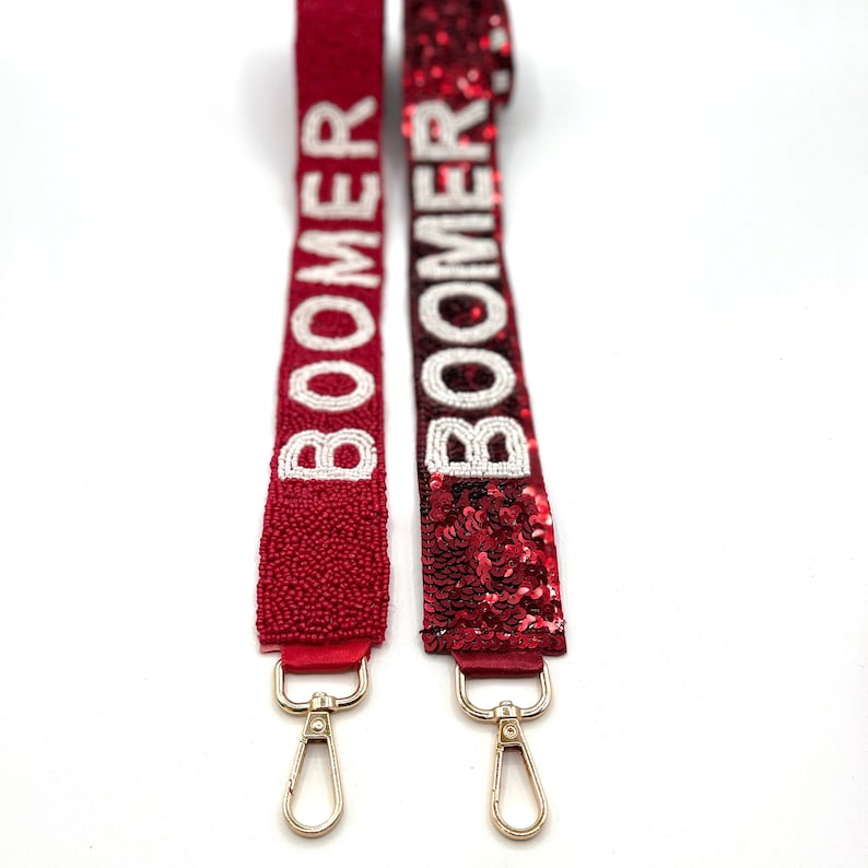 Gameday Beaded Purse Strap: Boomer Sooner Fan Style - Etsy