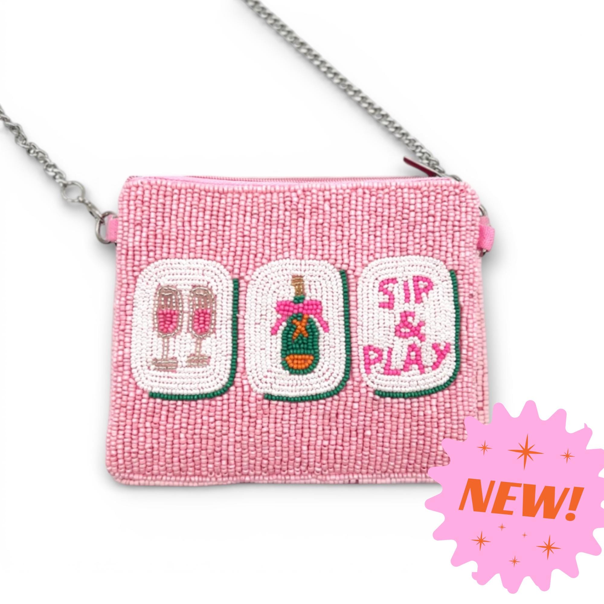 Beaded Mahjong Coin Purse, Crossbody Bag - Etsy