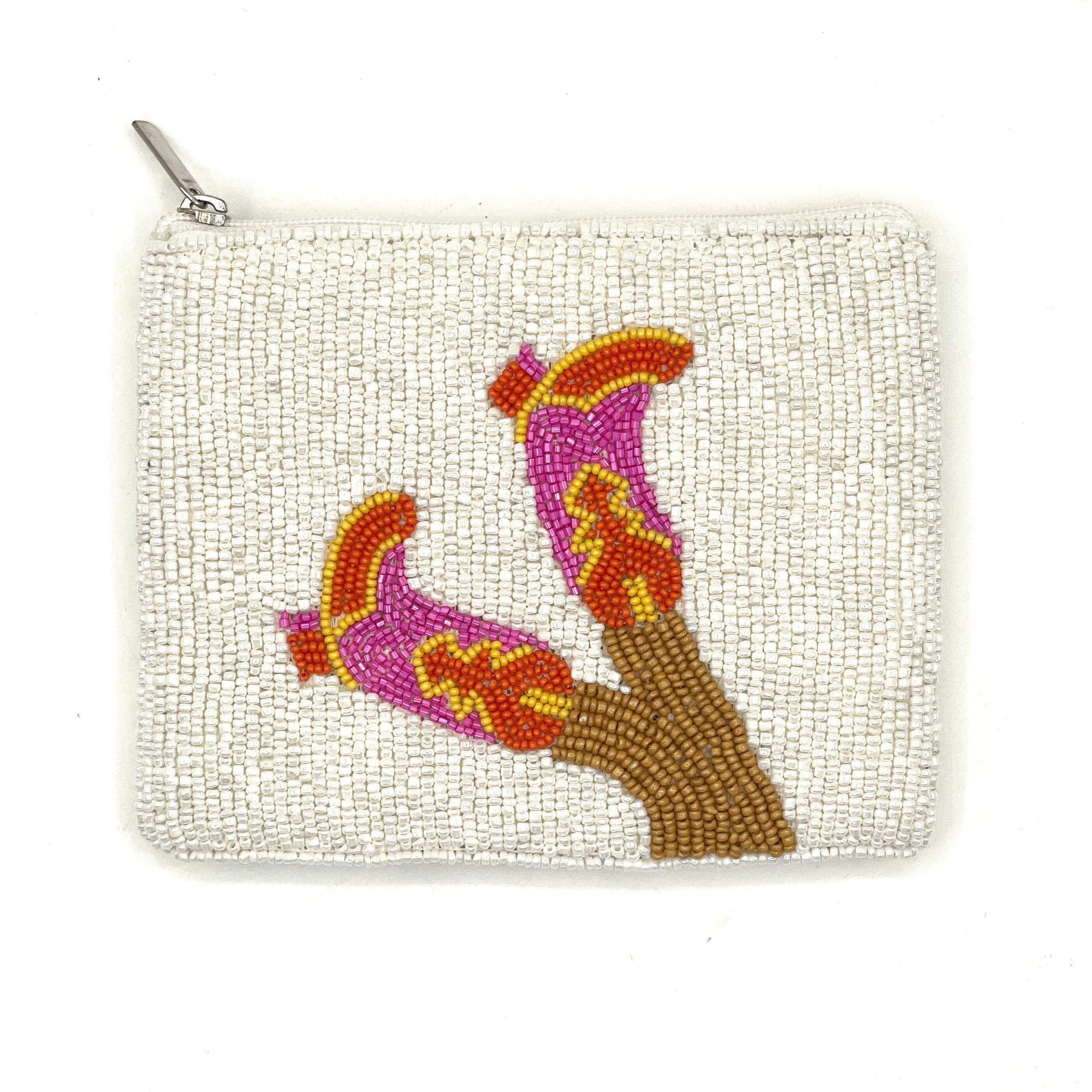Beaded Cowgirl Boots Coin Purse Pouch, Western Style Wallet, Preppy ...