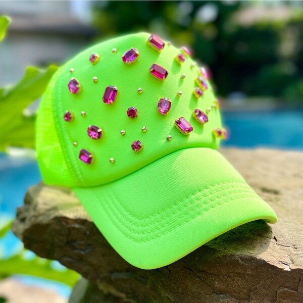 Neon Trucker Hat - Etsy