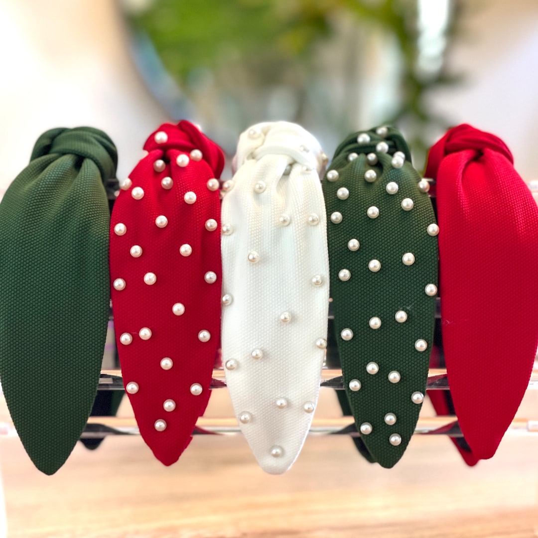 Festive Christmas Headband Collection – Holiday Knot Headbands With ...