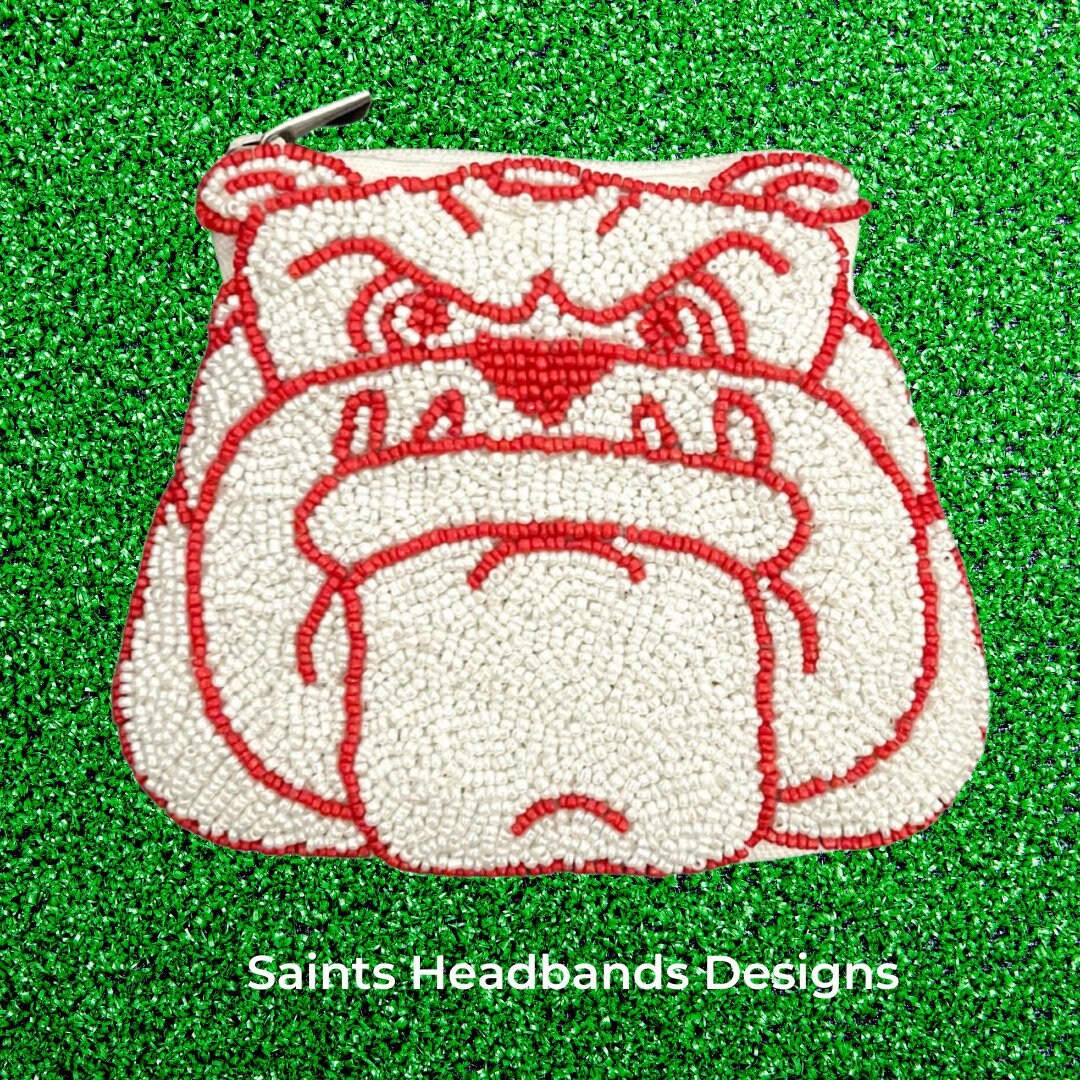 BULLDOGS Coin Purse Georgia Bulldogs Gameday Pouch Bulldogs - Etsy