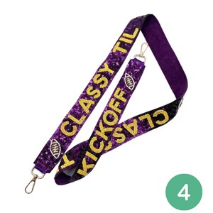 LSU Purse Strap Beaded Bag Strap, Geaux Tigers Beaded Coin Purse for ...