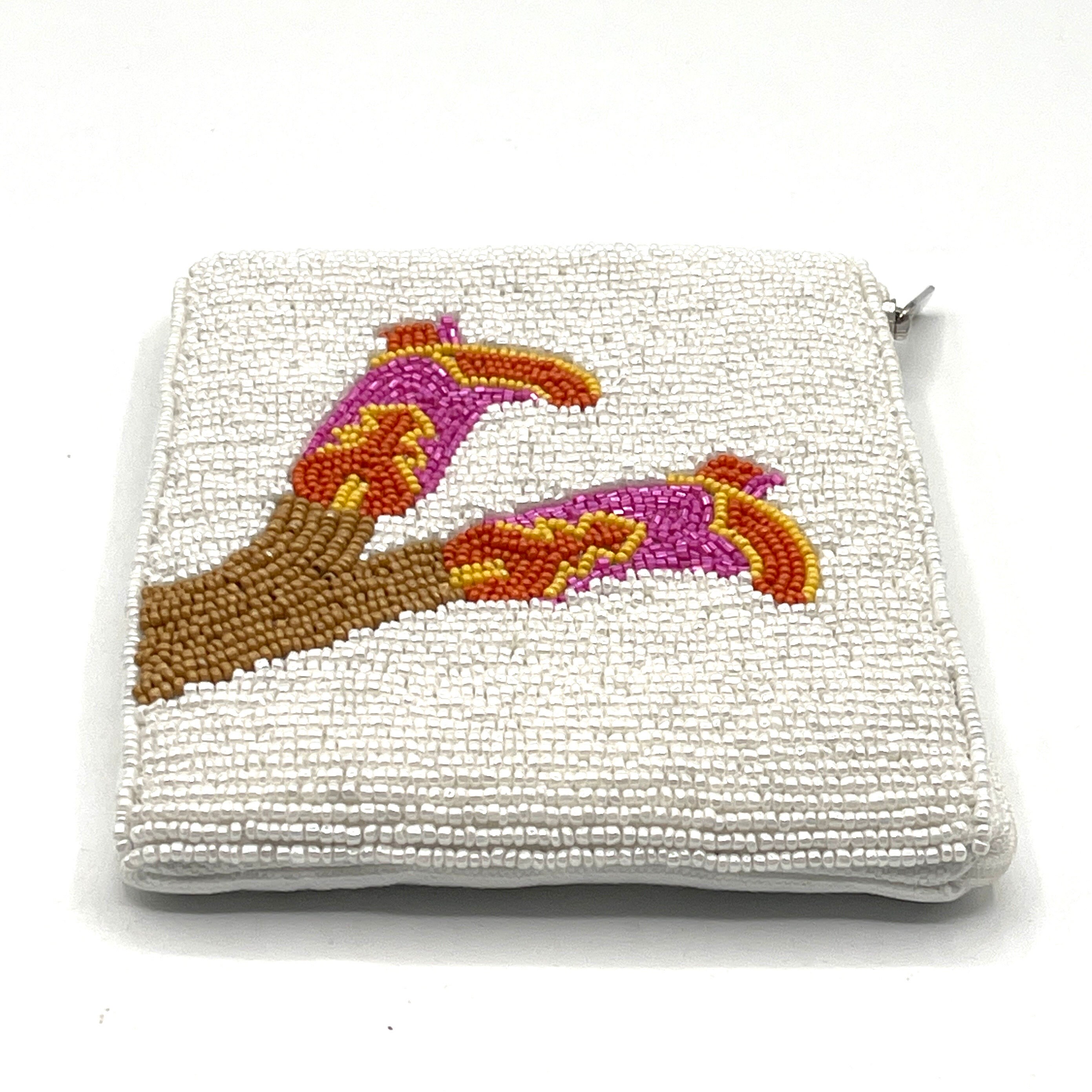 Beaded Cowgirl Boots Coin Purse Pouch, Western Style Wallet, Preppy ...