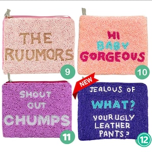 Turtle Time Coin Purse Housewives Merch Beaded Bags Custom RHONY Gifts ...