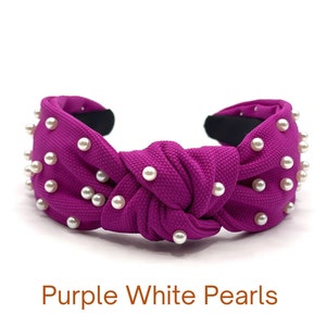 Purple Knotted Headbands, LSU Headband TCU Headband Women Purple ...