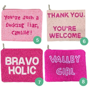 Turtle Time Coin Purse Housewives Merch Beaded Bags Custom RHONY Gifts ...