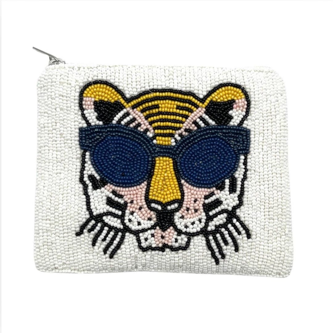 Tiger Beaded Coin Purse LSU Tigers Gameday Beaded Bag Purse Wallet ...