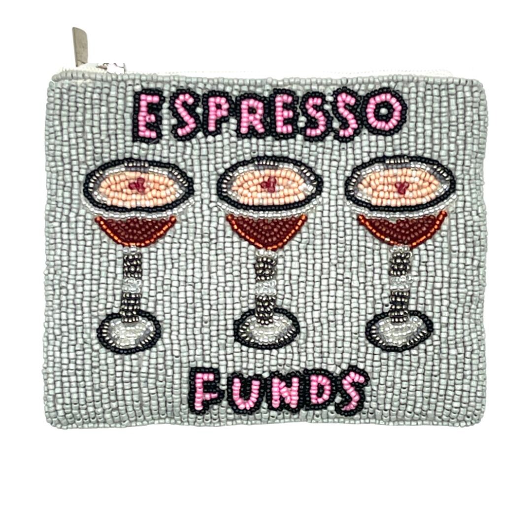 Espresso Martini Beaded Coin Purse: Martini Funds Gift - Etsy