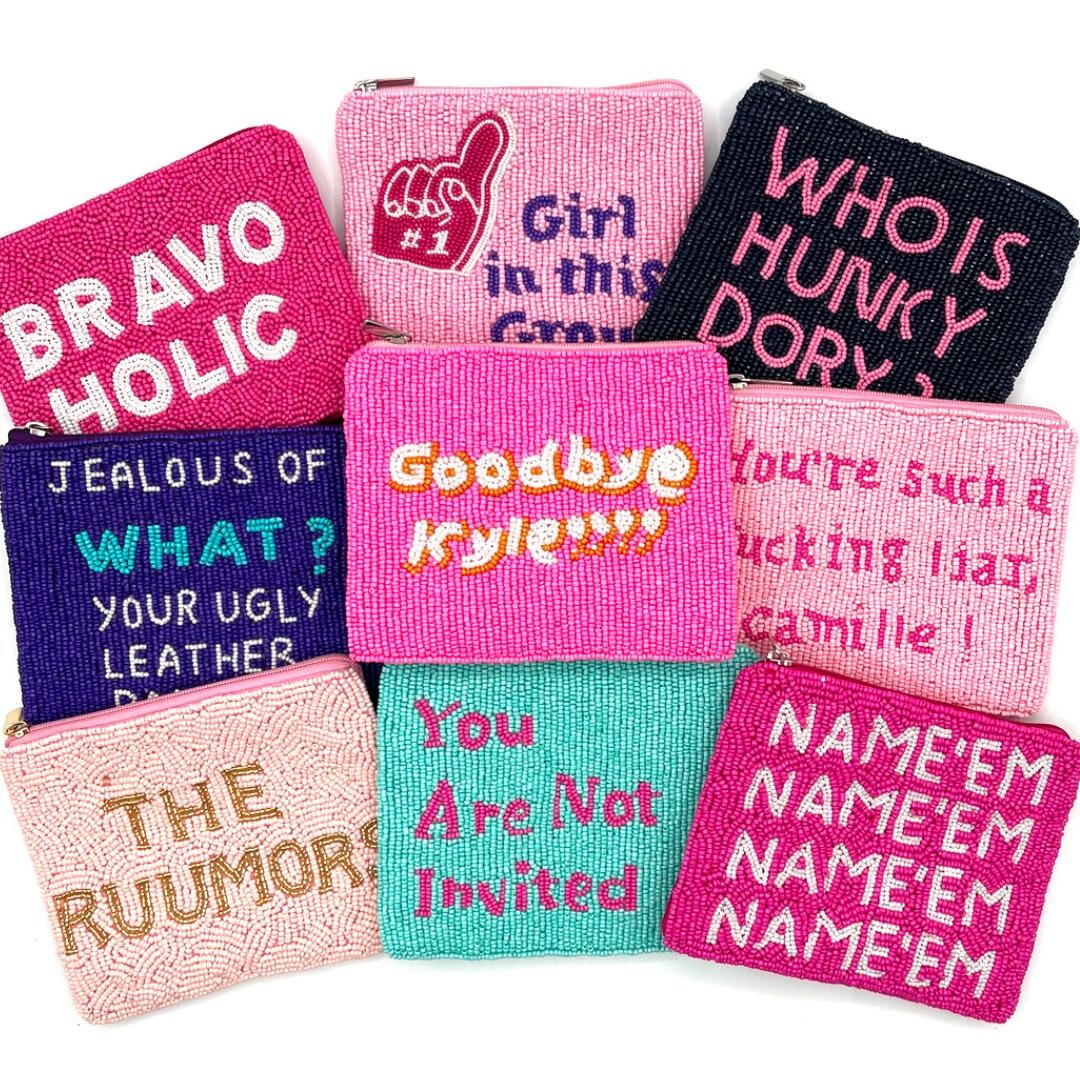 Real Housewives Coin Purse Goodbye Kyle Beaded Bag RHOBH Gifts ...