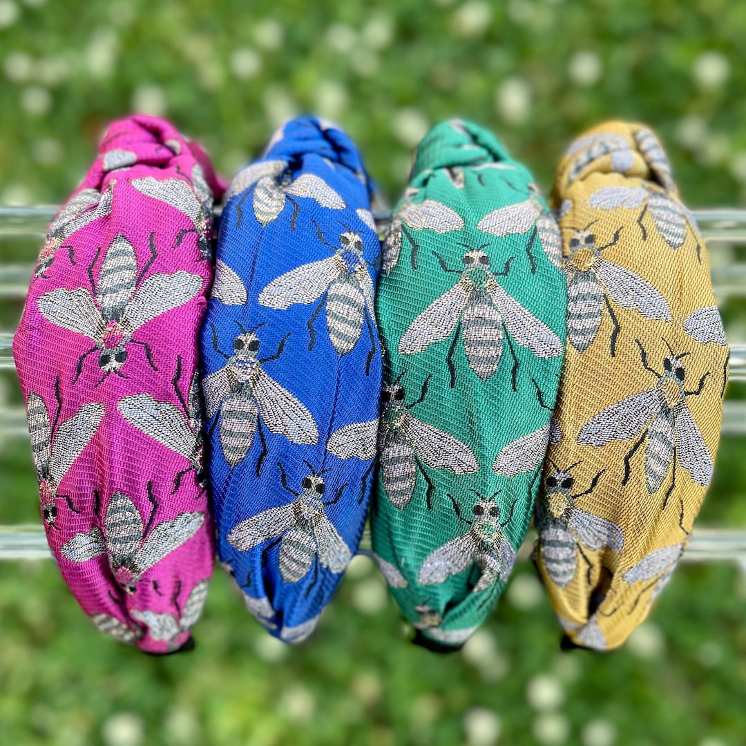 Bee Print Knotted Headband for Women Hair Accessories for Fall Headband ...