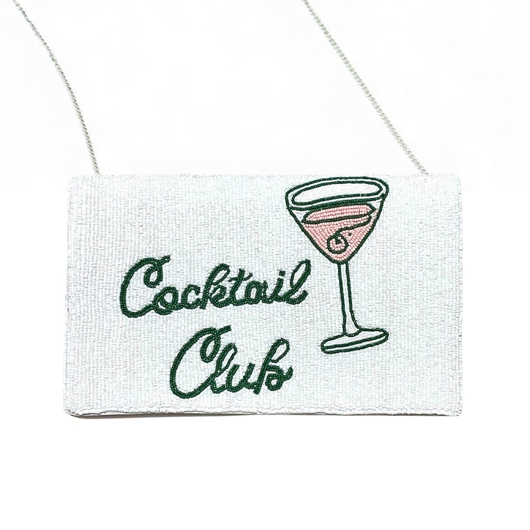 Martini Beaded Purse, Cocktail Beaded Bag, Unique Christmas Gifts - Etsy