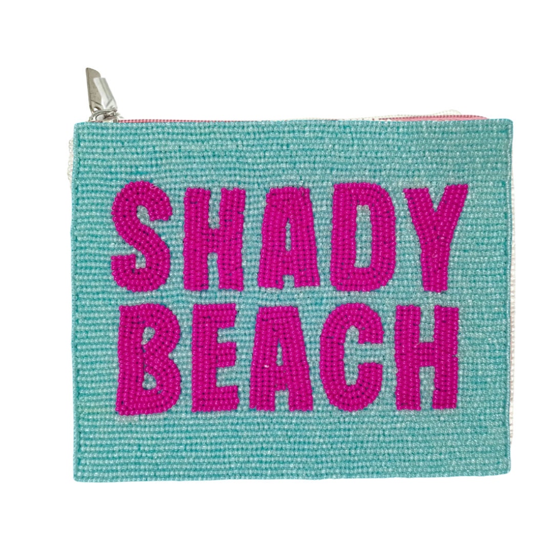 Shady Beach Beaded Coin Purse Wallet Summer Beach Bag Gifts - Etsy