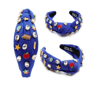 Teacher Headband for Back to School Headband Jeweled Knot Headband ...