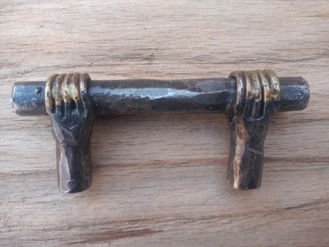 Wrought Iron Drawer Cabinet Pull - Etsy