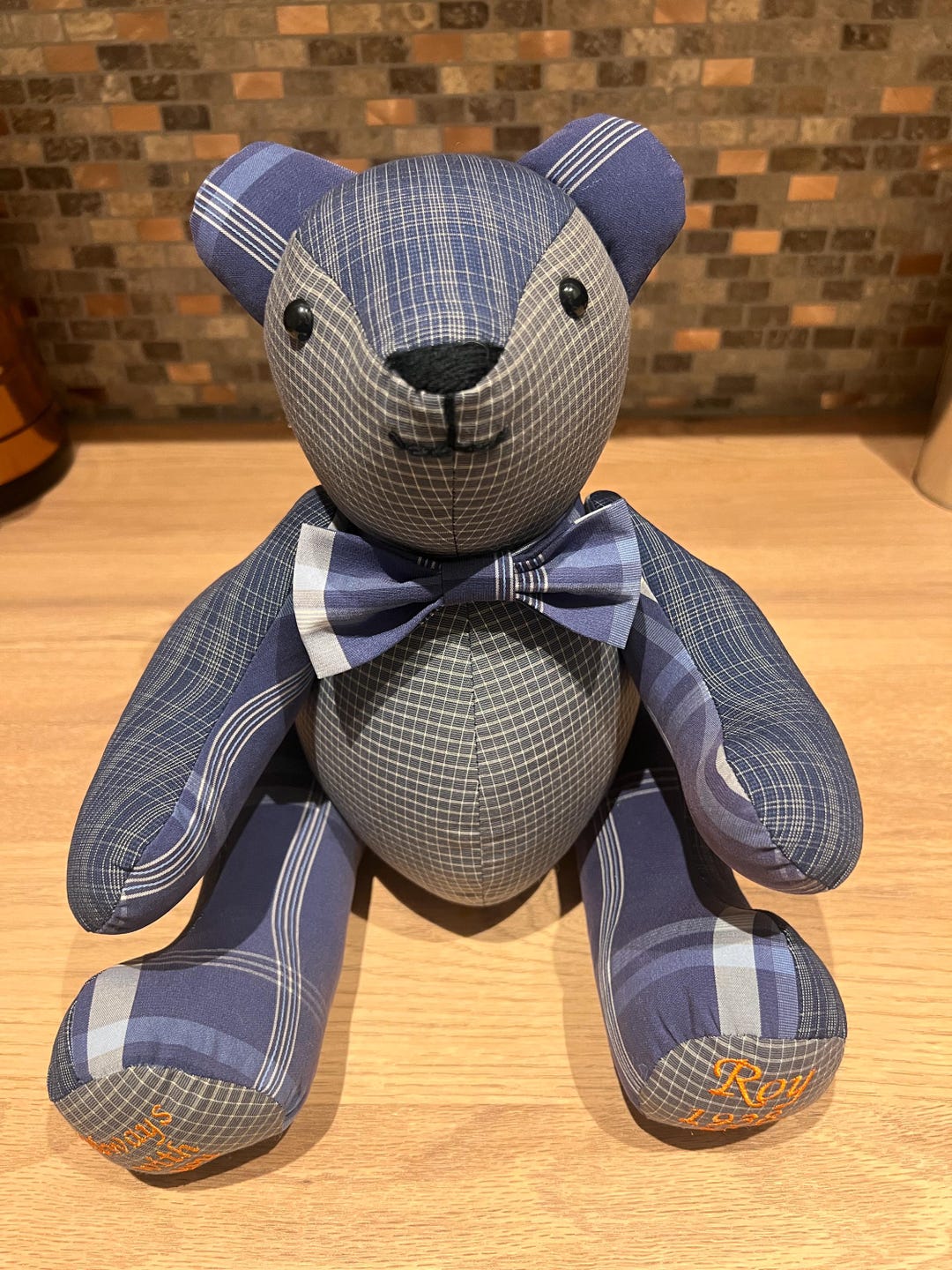 Keepsake Memory Bear Made of Loved Ones Clothes, Remembrance Bear ...