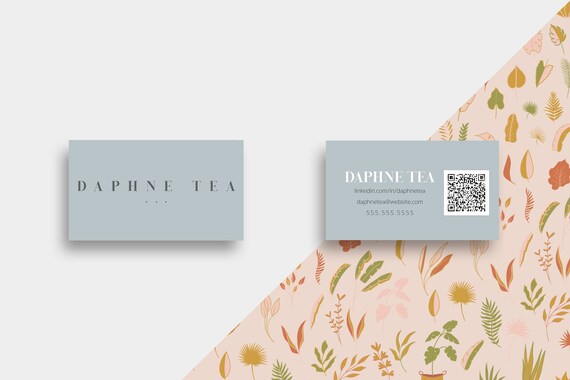 Recent Graduate Business Card Template/ Calling Card | Etsy