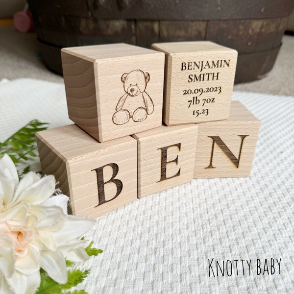 Baby Name Blocks - Etsy