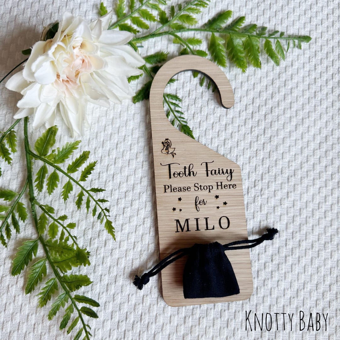 Tooth Fairy Please Stop Here Sign, Door Hanger Sign, Tooth Fairy, Tooth ...