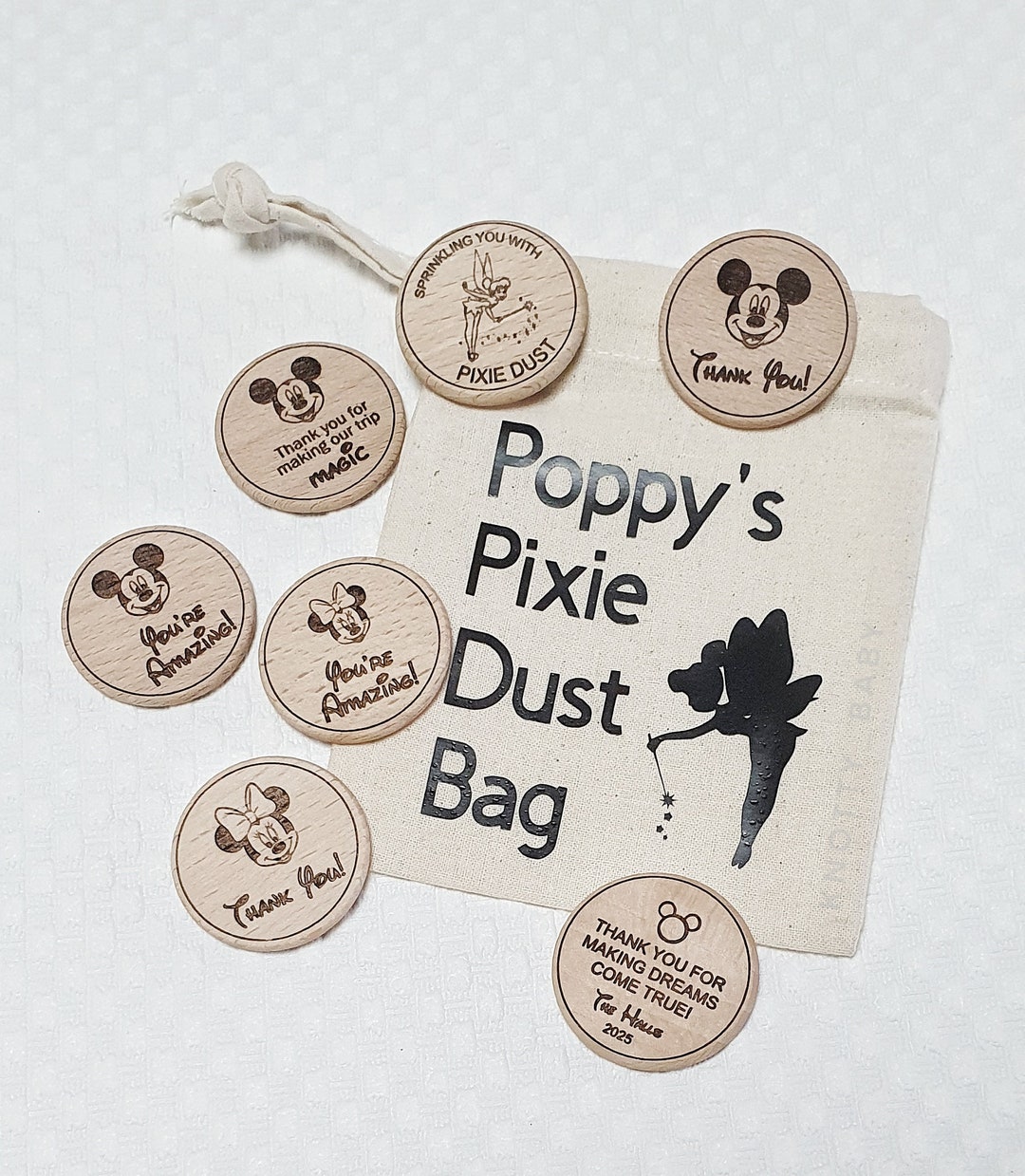 10 X Cast Member Appreciation Tokens, Pixie Dusting, Magic, Thank You ...