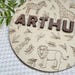 Safari Name Wooden Wall Sign, Personalised Name Sign, Room Sign, Scandi ...