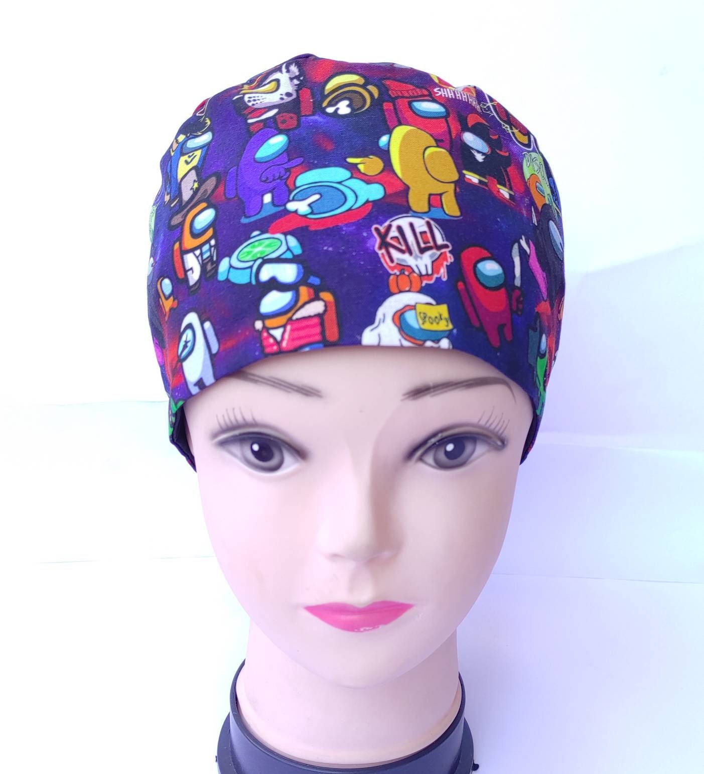 Among Us Scrub Cap Among Us Surgical Hat Among Us Doctor Cap | Etsy