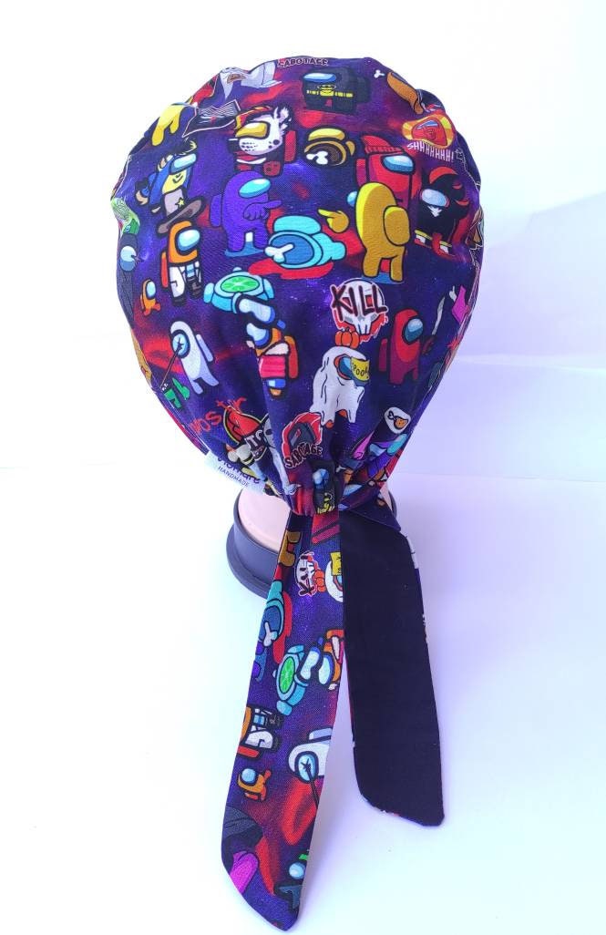 Among Us Scrub Cap Among Us Surgical Hat Among Us Doctor Cap | Etsy