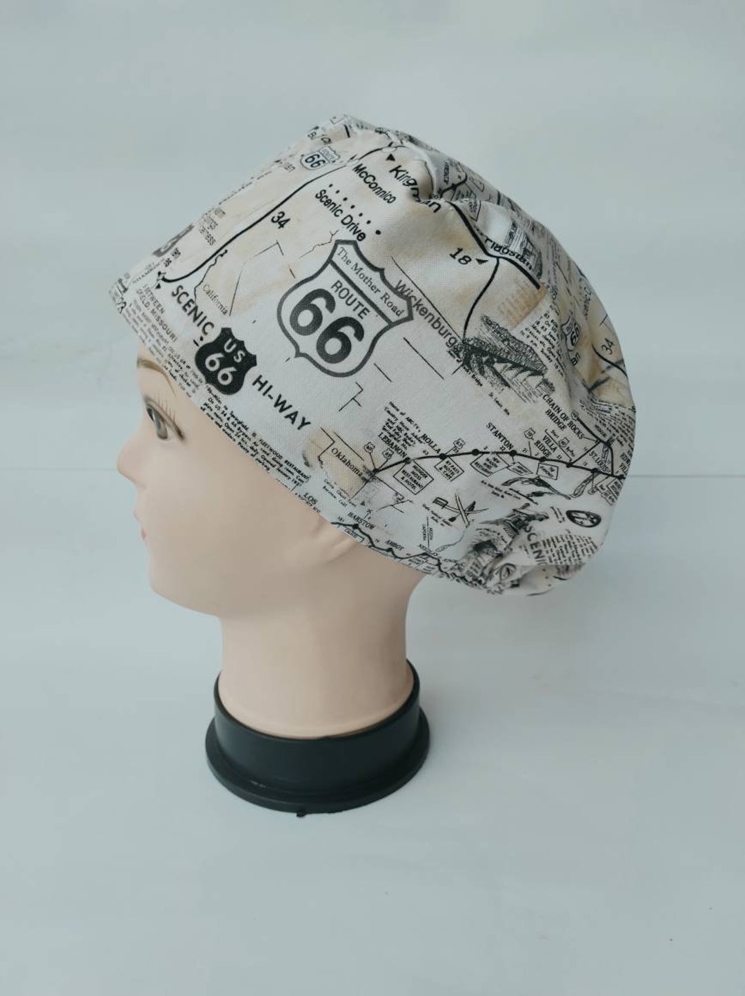 Route 66 Scrub Cap, Route 66 Surgical Cap, Route 66 Hat, Route 66 Cap ...