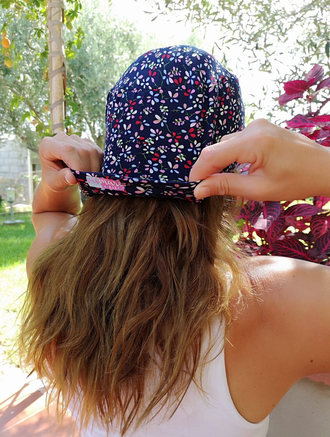 Flowers Nurse Cap, Flowers Cap, Florist Hat, Spring Cap, Spring Hat ...