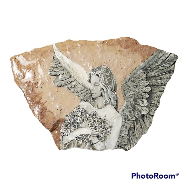 Angel Painted Rock - Etsy
