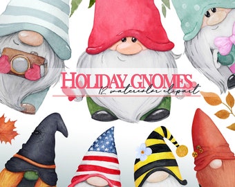 Gnome clipart | Etsy