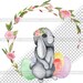 Watercolor Easter Bunny PNG Clipart, Spring Png Clipart, Easter Rabbit ...