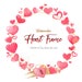 Watercolor Valentines Day Frame Png Clipart. Handdrawn Seamless Border ...