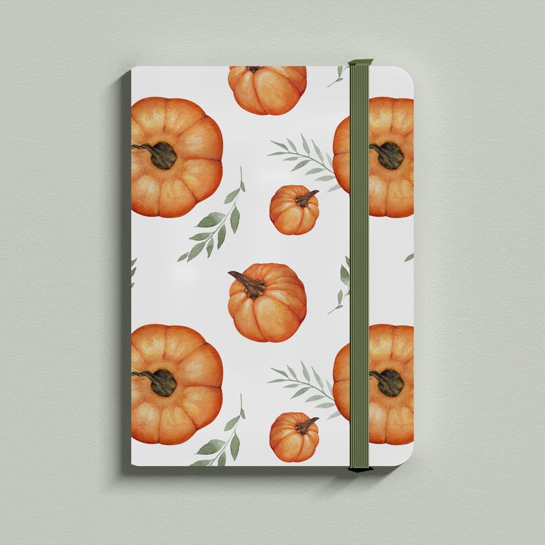 Watercolor Pumpkin Fall Patterns Autumn Digital Paper Pack - Etsy