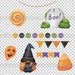 Watercolor Halloween Clipart Set Cute Happy Halloween Hand - Etsy
