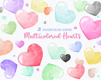 Watercolor Valentines Day Frame Png Clipart. Handdrawn | Etsy