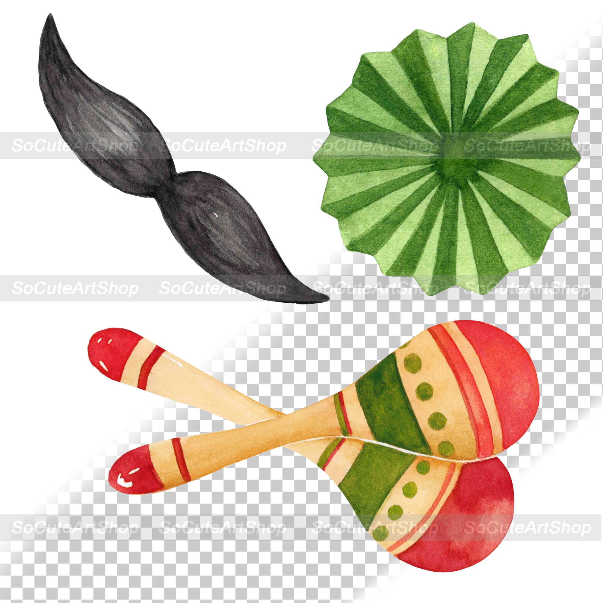 Watercolor Cinco De Mayo Gnome Png Clipart. Mexican Holiday Gnome Clip ...