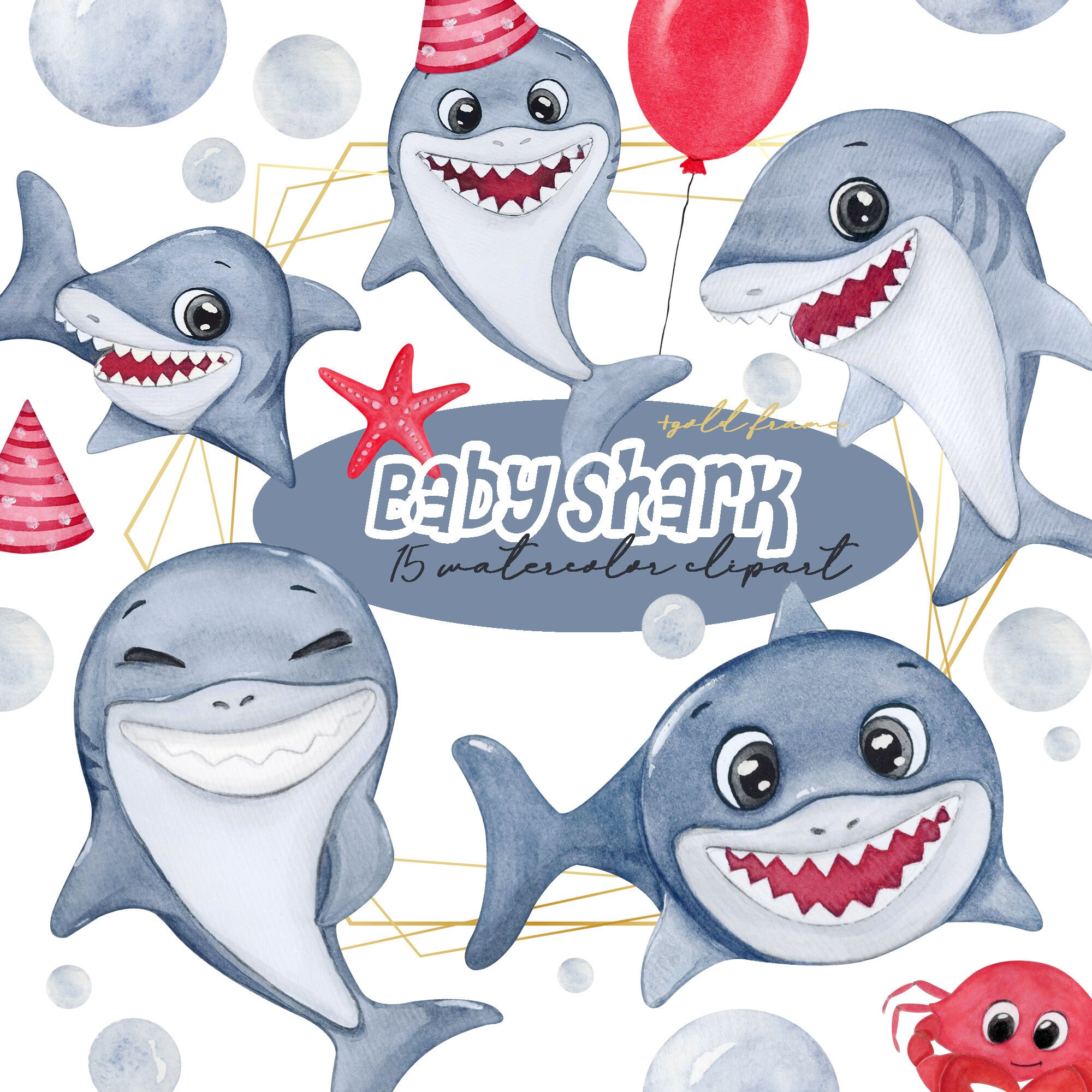 Baby Shark Clipart Png for Invitation on Baby Shark Party, Baby Shark ...