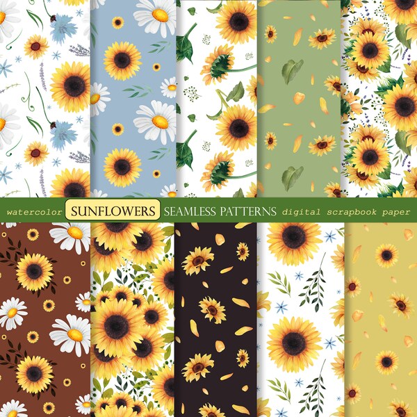 Floral Digital Paper - Etsy